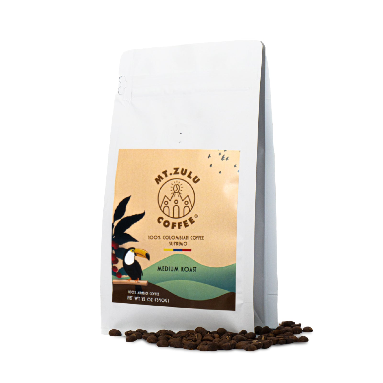 Colombian Supremo Whole Beans Coffee – Mount Zulu Coffee