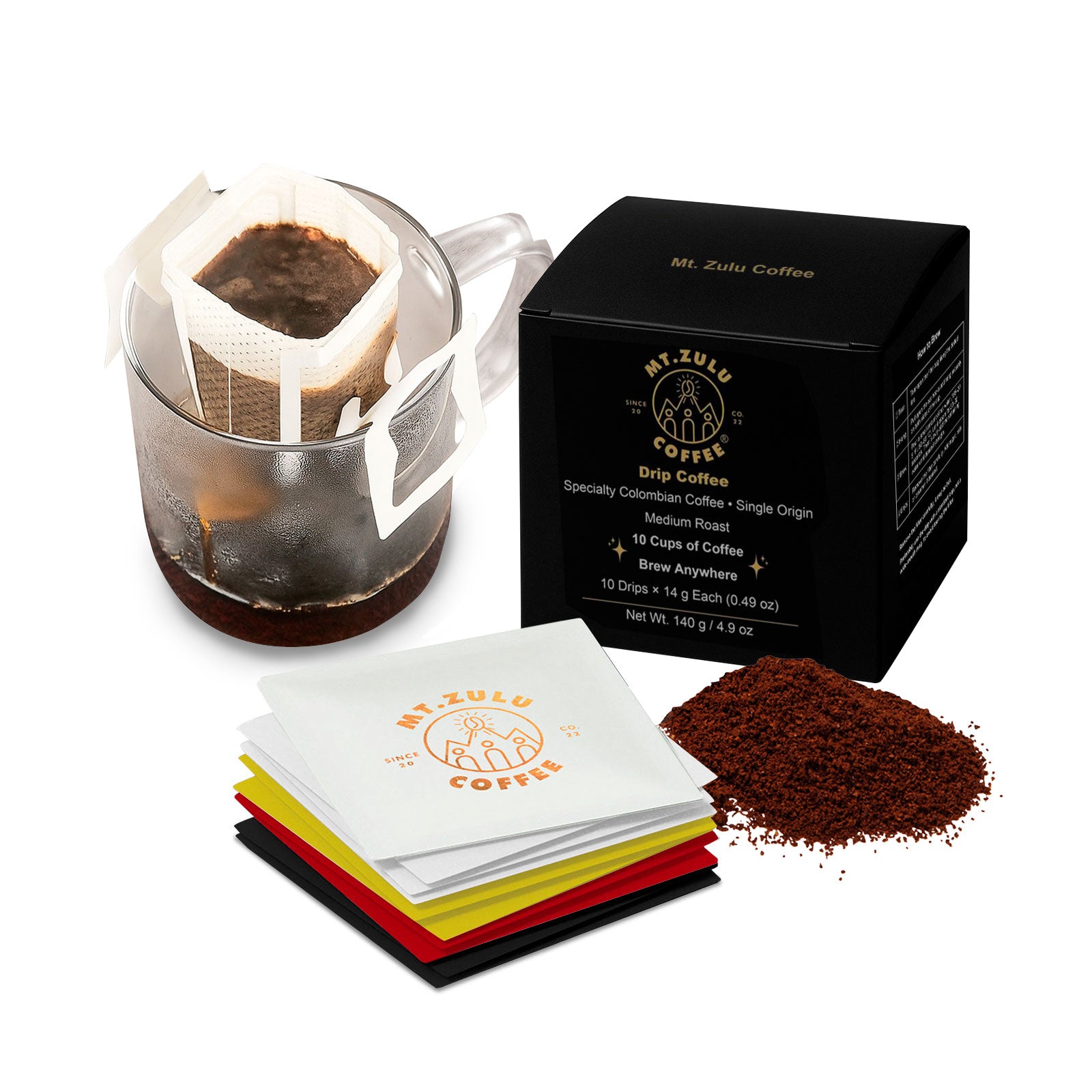 Drip Single-Serve Coffee –exotic varieties & flavors – Mount Zulu Coffee